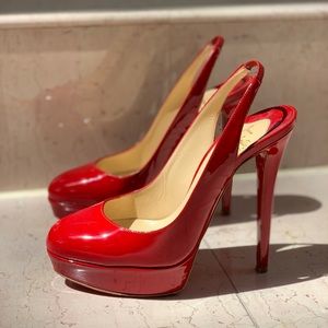 Christian Louboutin | Shoes | Christian Louboutin Red Patent Leather ...